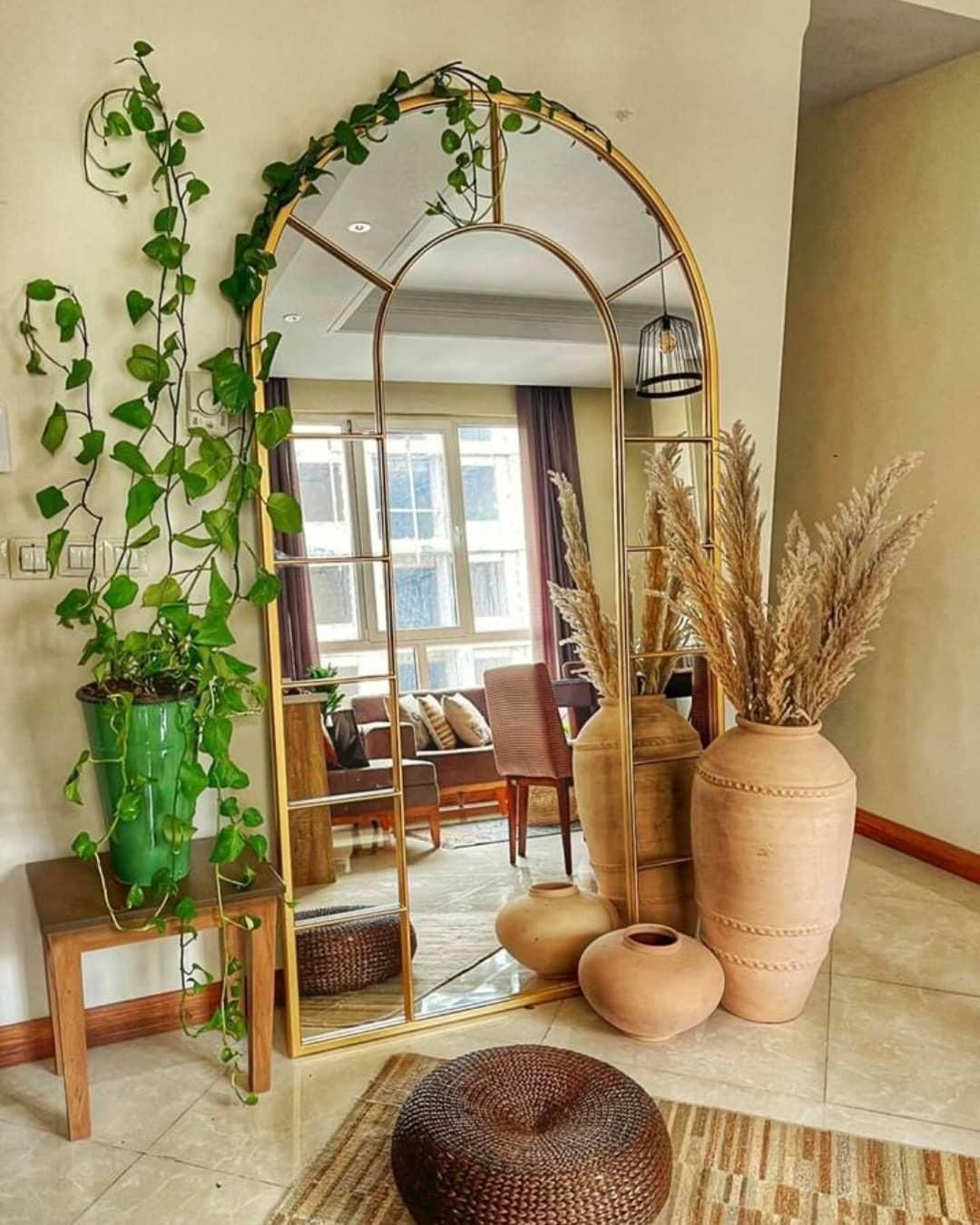 آینه قدی گنبدی پنجره ای طلایی در کرج