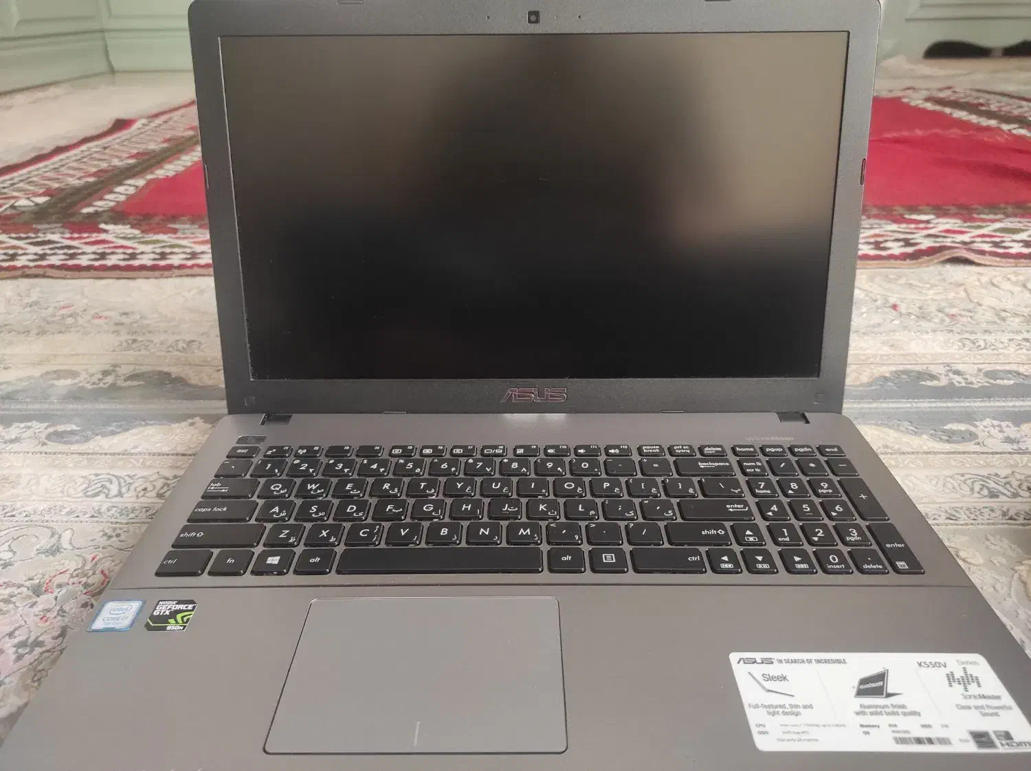 لبتاب ایسوس مدل x550vxk در تهران - ۲۹ آبان ۱۴۰۴