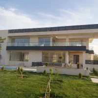 در و پنجره دوجداره UPVC آلومینیوم توری شیشه خم در شیراز